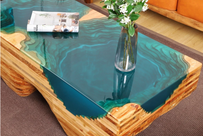Resin Table for Sale, Custom unique Epoxy resin table- RattanYard Furniture