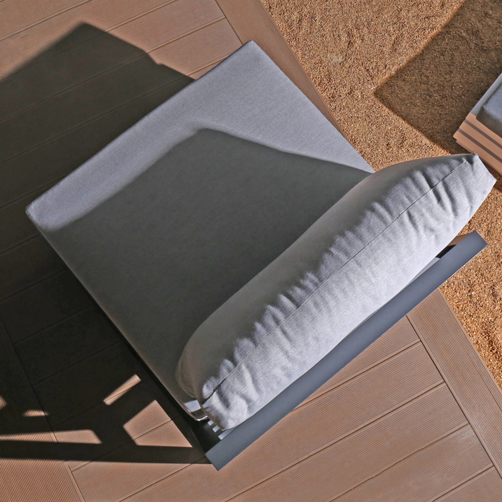 Monte Aluminum Armless Chair Conversation Set- 2 Armless Chairs ..Deli ...